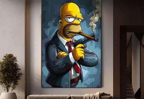 Картина маслом Барт Симпсон Онлайн примерка