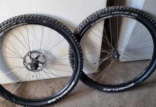 Комплект колес 26", шипованные покрышки Schwalbe