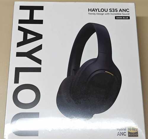 Haylou S35, новые, беспроводные BT наушники, черны