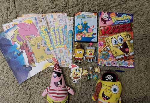 Sponge Bob Спанч Боб плакаты, фигурки, аксессуары