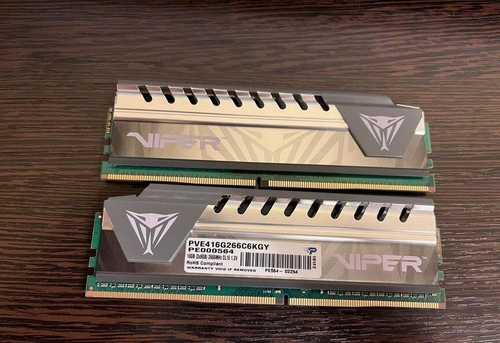 Оперативная память DDR 4 Patriot Viper 16 gb (2x8)