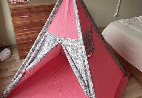 Палатка вигвам детская розовая