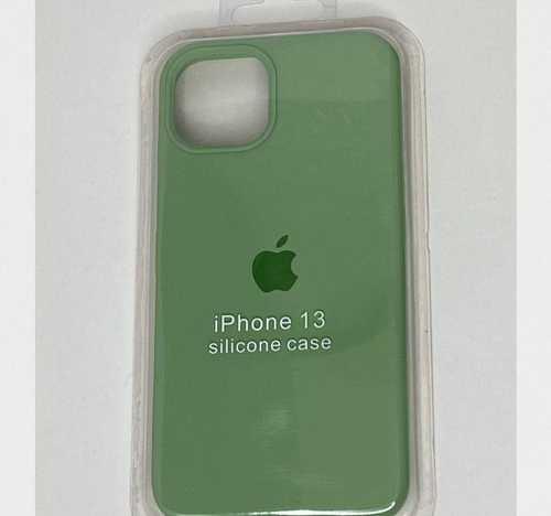 Чехол на iPhone 13 силикон мятный