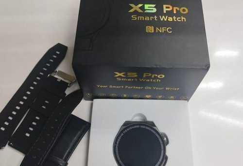 Смарт часы мужскиe круглыe Smart Watch X5 Pro