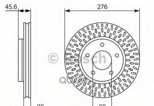 Диск тормозной mitsubishi lancer 08/dodge cali
