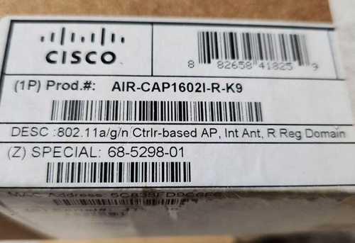 Новая точка доступа Cisco air-cap1602i-r-k9