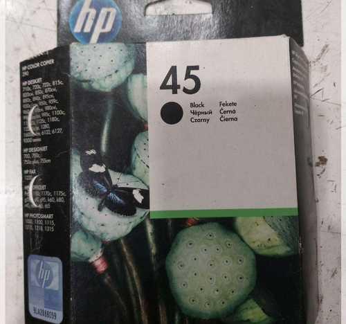 Картридж hp 45 чёрный