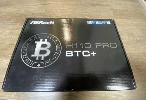 Материнская плата asrock H110 PRO BTC+