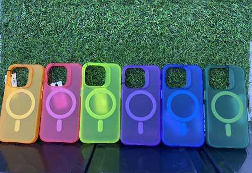 Чехол на iPhone neon MagSafe