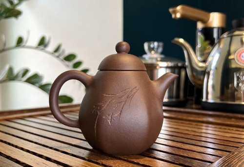 Глиняный чайник «Баклажан», 175 мл.Чайная утварь/К