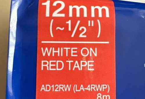 Картридж Epson LW LA 12mm 8m White on Red tape