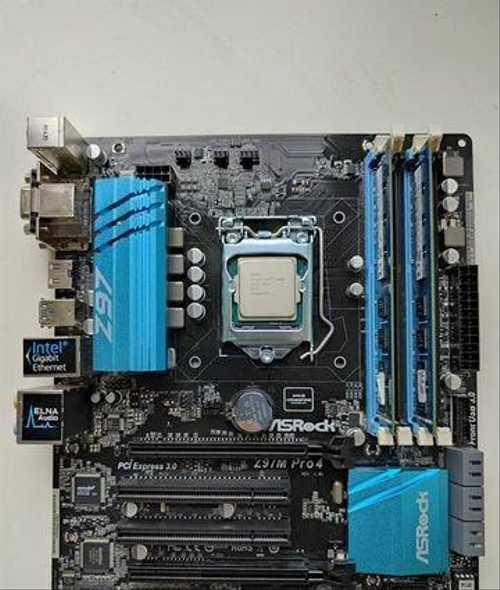 Intel i7 4790K+ASRock Z97M PRO4+16Gb DDR3+кулер цп
