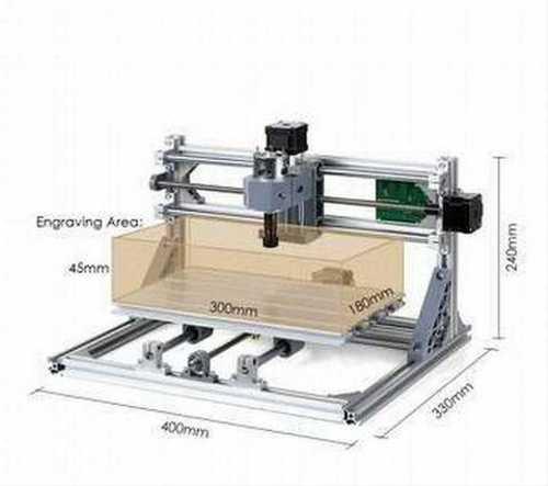 Фрезерный станок с чпу CNC3018 с лазером