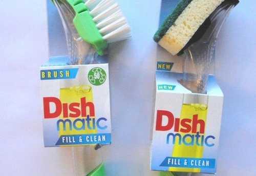 Губка-ручка с дозатором для мытья посуды Dishmatic