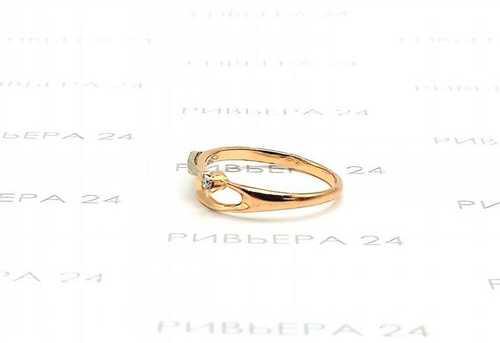 Золотое кольцо с бриллиантами 4 Бр-Кр57-0,051 585