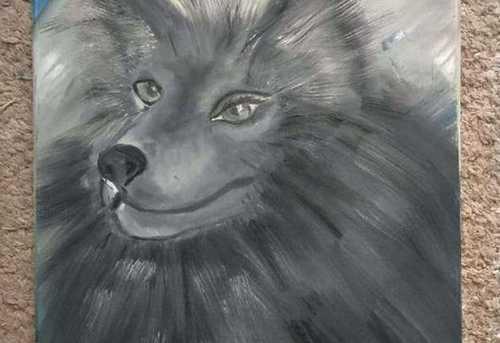 Картина маслом "Волчица"