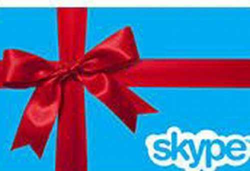 Skype ваучеры 10 25 50 US Original