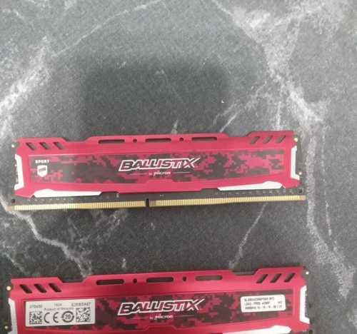 Crucial ballistix Sport LT 16 ddr4 2666