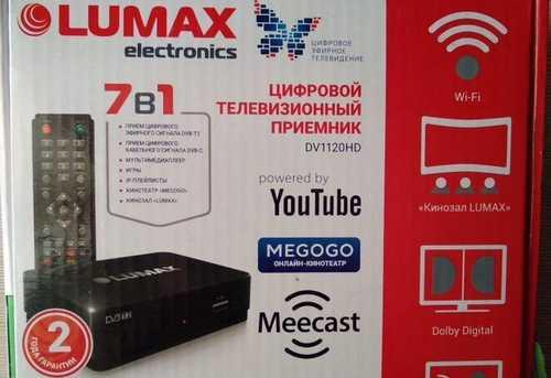 Цифровая тв приставка 20 каналов lumax DV1120HD
