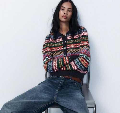 Кардиган поло женский Zara