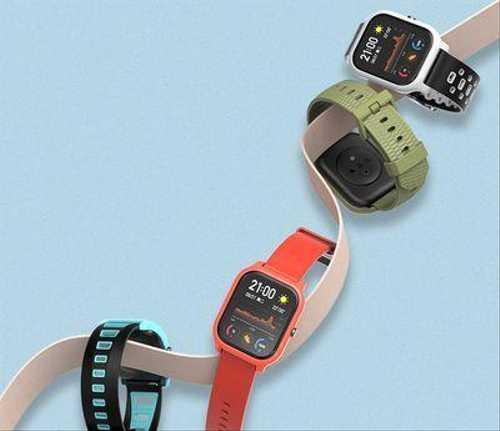 Защитный чехол бампер на Amazfit GTS (розовый)