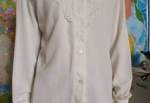 Белая блузка для девочки 38 разм