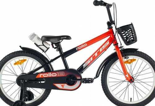 Велосипед sitis rollo 18" (2024) Orange-Black Ros8