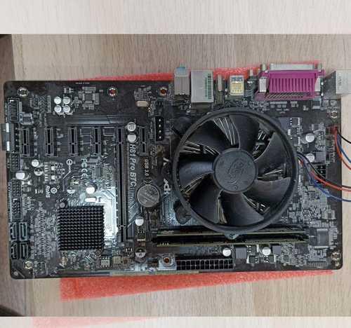 Материнская плата ASRock H81 pro btc