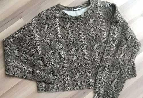 Толстовка zara змеиный принт