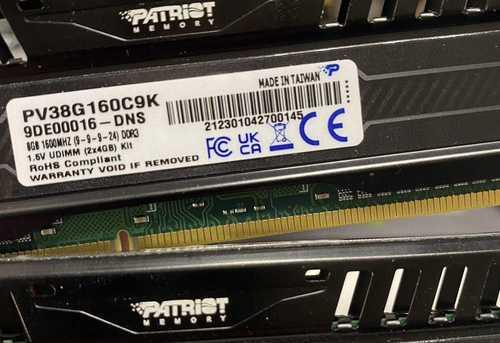 Оперативная память Patriot Viper DDR3 1600MHz