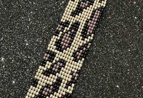 Широкие браслеты из чешского бисера