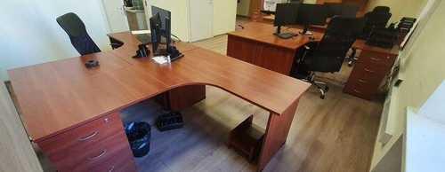 Стол офисный, стол угловой с тумбой