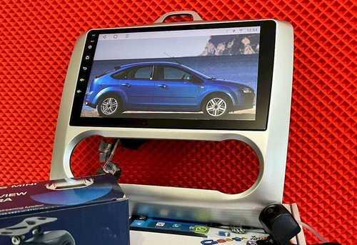 Магнитола Андроид 9 дюймов для Ford focus 2 с клим