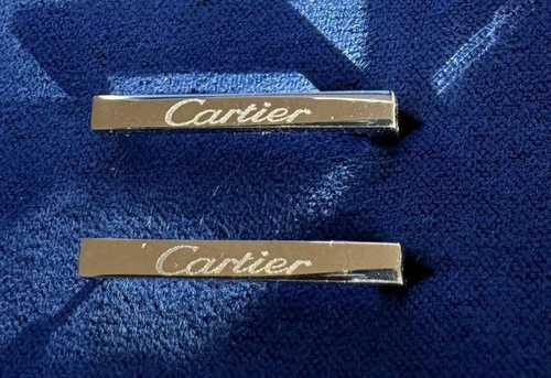 Новые серьги Cartier серебро/золото