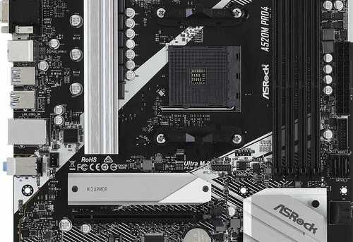 Материнская плата Asrock AMD A520 SAM4 matx (A520M