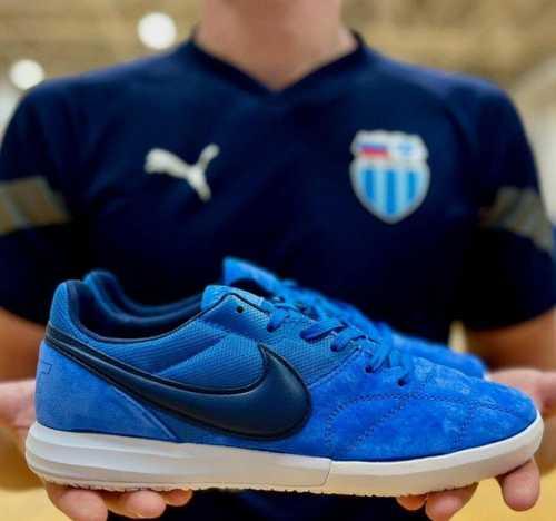 Футзалки Nike Premier II blue and white