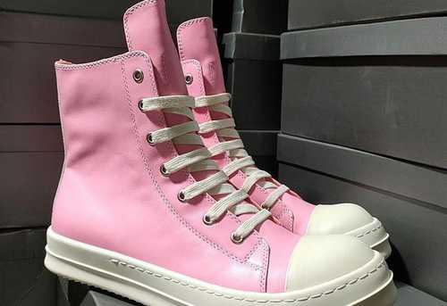 Rick Owens High Top Ramones Pop Pink в наличии