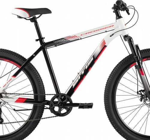 Велосипед sitis crosser 27,5" (2024) White-Black-Red Vor355