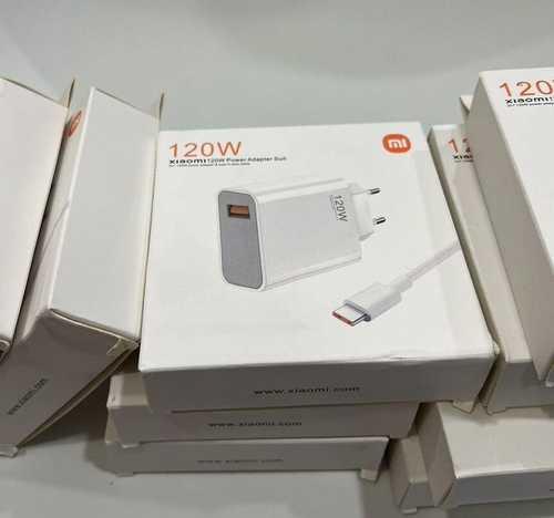 Блок зарядки xiaomi 120w,usb тпси провода, блоки