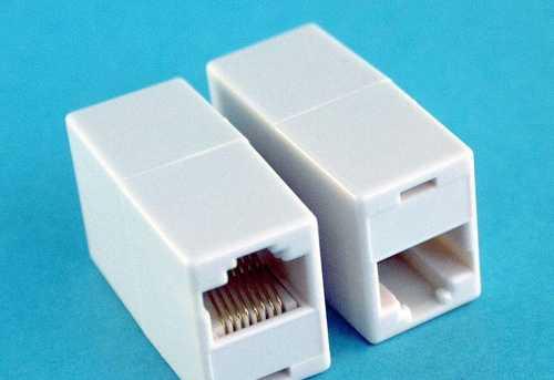 Новый Проходной соединительный адаптер RJ45 (LAN)