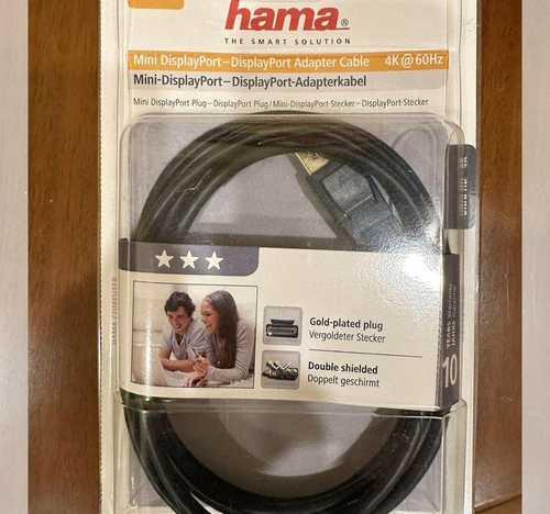 Кабель Hama DisplayPort (m) miniDisplayPort