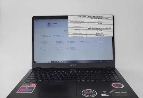 Ноутбук acer Aspire 3 N19C1 (A315-56-313U)
