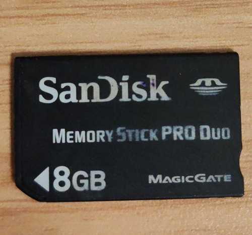 Карта памяти 8gb SanDisk Memory Stick PRO Duo