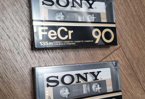 Новая аудиокассета Sony FeCr 90, Япония