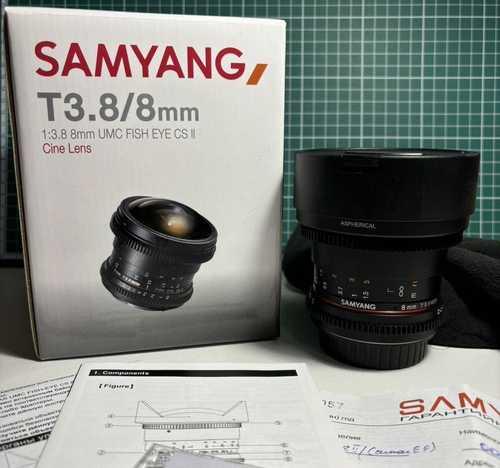 Объектив Samyang Fish-eye Canon EF