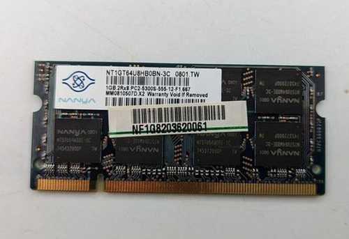 Модуль памяти Nanya nt1gt64u8hb0bn-3c, DDR2, 1 Гб