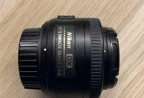 Объектив Nikon Nikkor 35 mm 1.8 DX