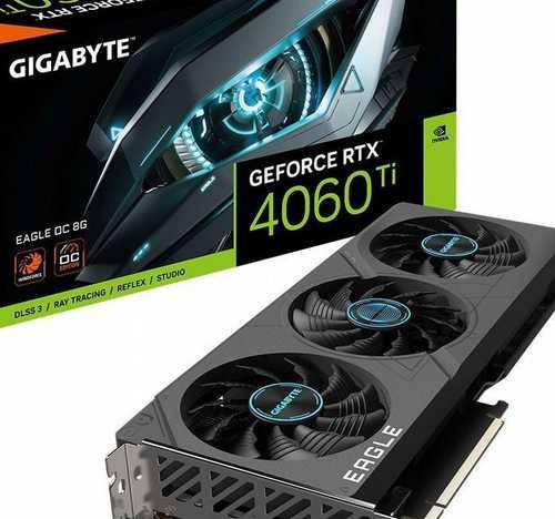 Видеокарта gigabyte nvidia GeForce RTX 4060TI GV-N406teagle OC-8GD 8гб Eagle, gddr6, OC, Ret GV-N406