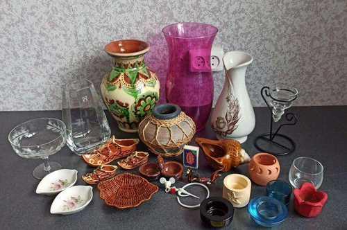 Коллекция ваз, вазочек,декор