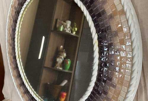 Зеркало настенное с мозаикой ручная работа